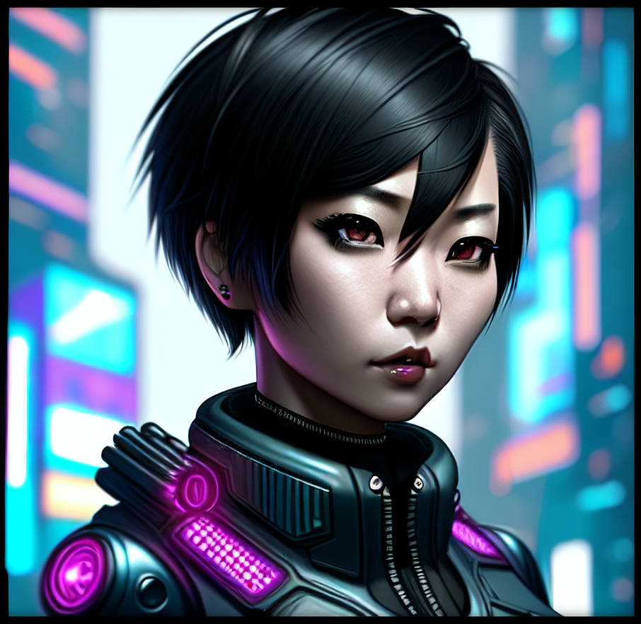 Young Asian Netrunner Cyberpunk By Gus Arts On Deviantart