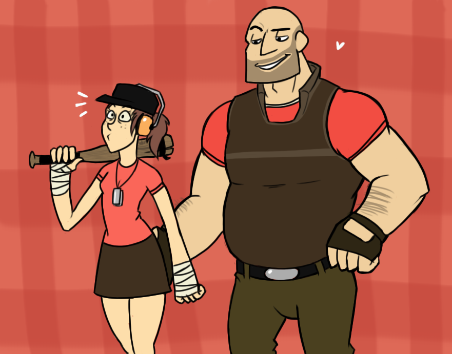 Tf2 Heavyfemscout By Auttyauttyoxenfree On Deviantart