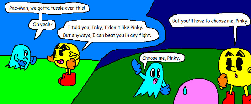 Pac Man Pinky And Inky Love Story By Jrose1234 On Deviantart