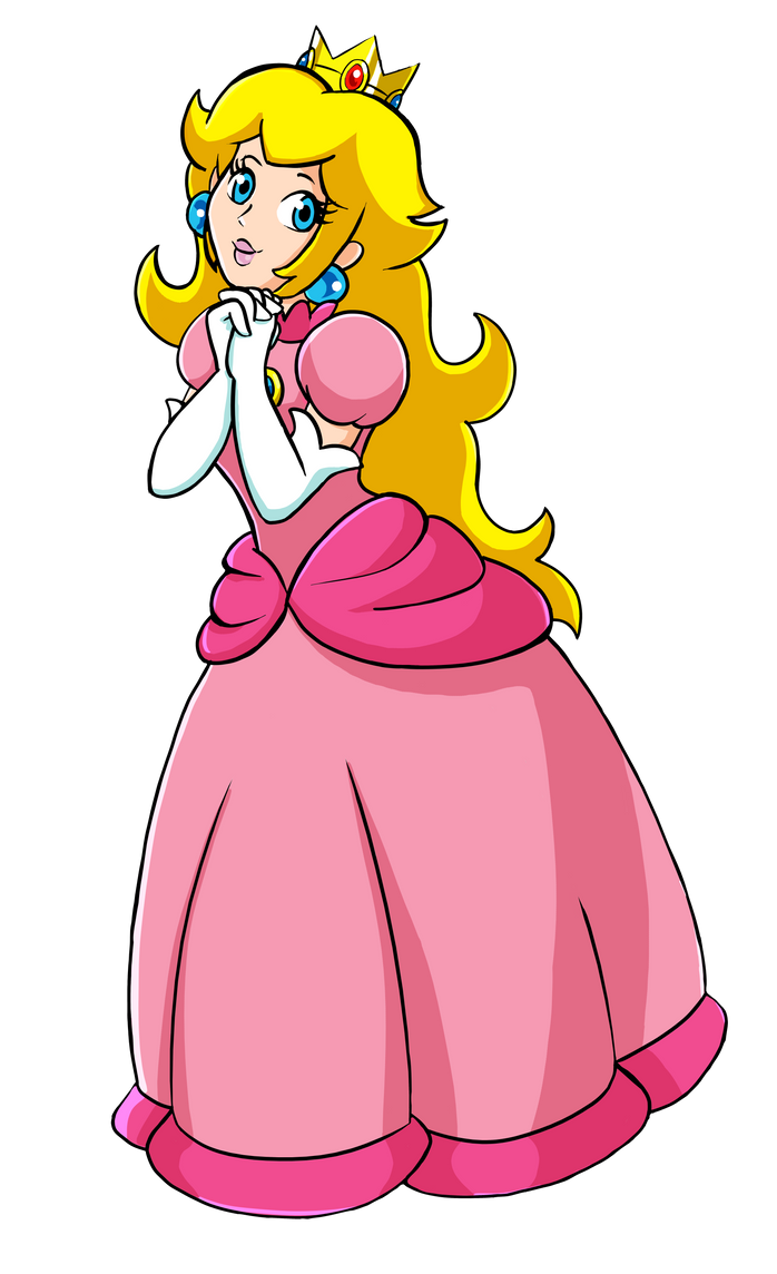 Princess Peach Original Art Style By Laurencel Art On Deviantart