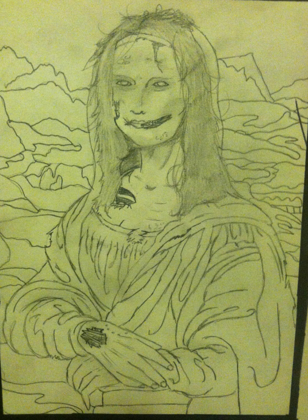 Zombie Mona Lisa By Sinisterxyogurt On Deviantart