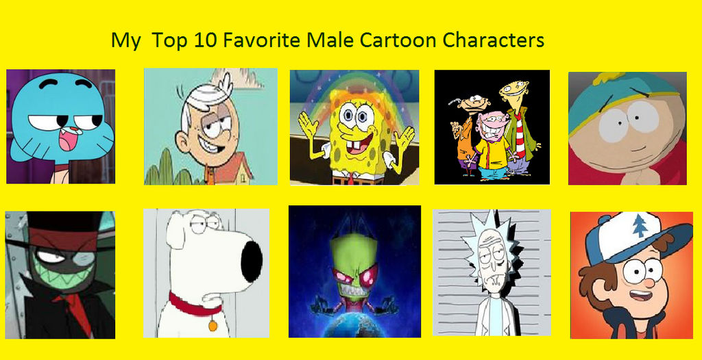 Favorite Male Cartoon Characters List by lh1200 on DeviantArt Favorite Male Cartoon Characters List by lh1200 on DeviantArt