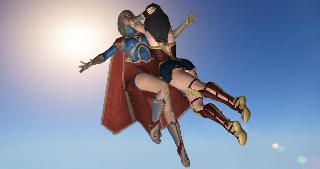 Wonder Woman Vs Supergirl Concept By Yarmen12 On Deviantart