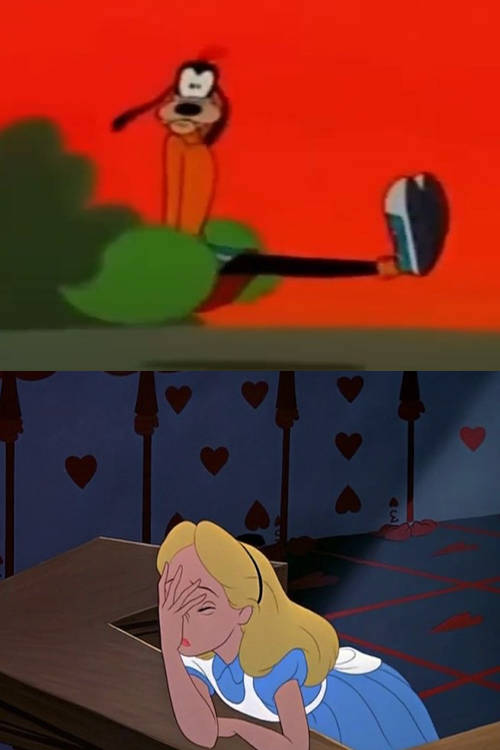 Alice Facepalms at Cheerleader Goofy by MaxGoudiss on DeviantArt Alice Facepalms at Cheerleader Goofy by MaxGoudiss on DeviantArt