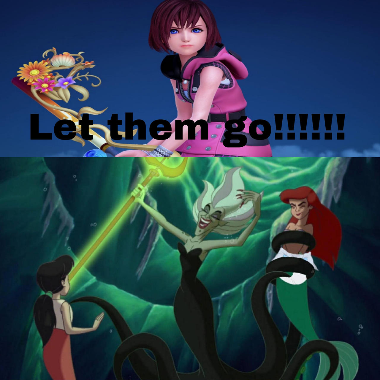 Kairi Rescues Ariel In A Diaper By Maxgoudiss On Deviantart