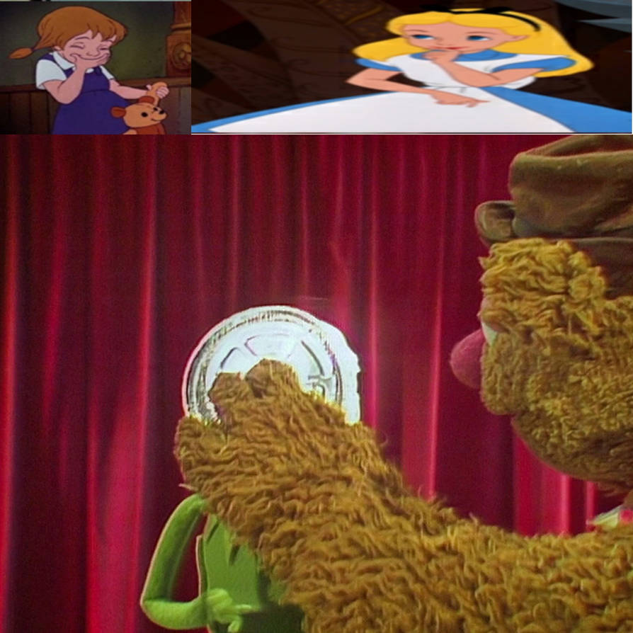 Penny And Alice Laugh At Fozzie Hits Pie At Kermit By Maxgoudiss On Deviantart