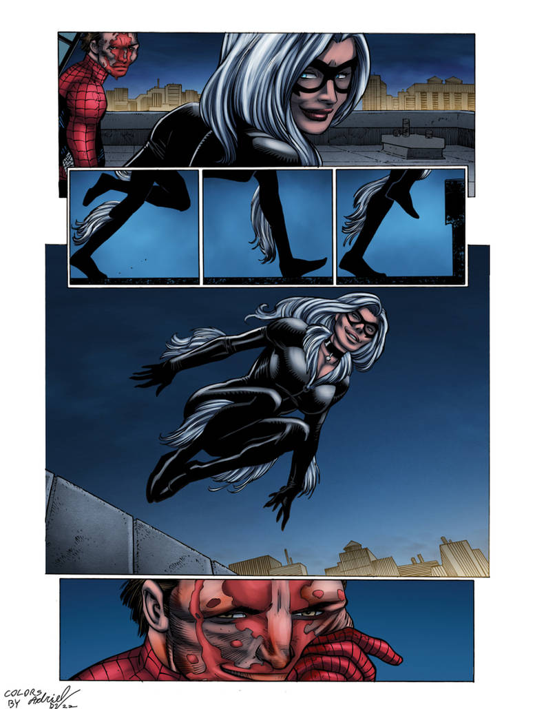 Spider Man And Black Cat Page Colors Sample 2 By Adrieldallavecchia On