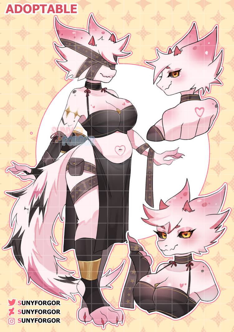 Pink Kobold Adopt Closed By Sunyforgor On Deviantart