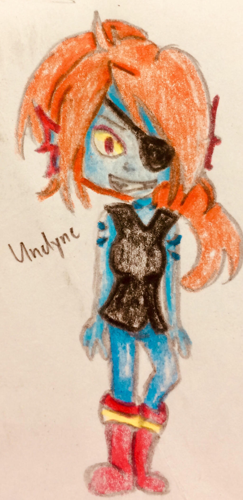 Undyne Sprite Redraw By Postcretaceous On Deviantart