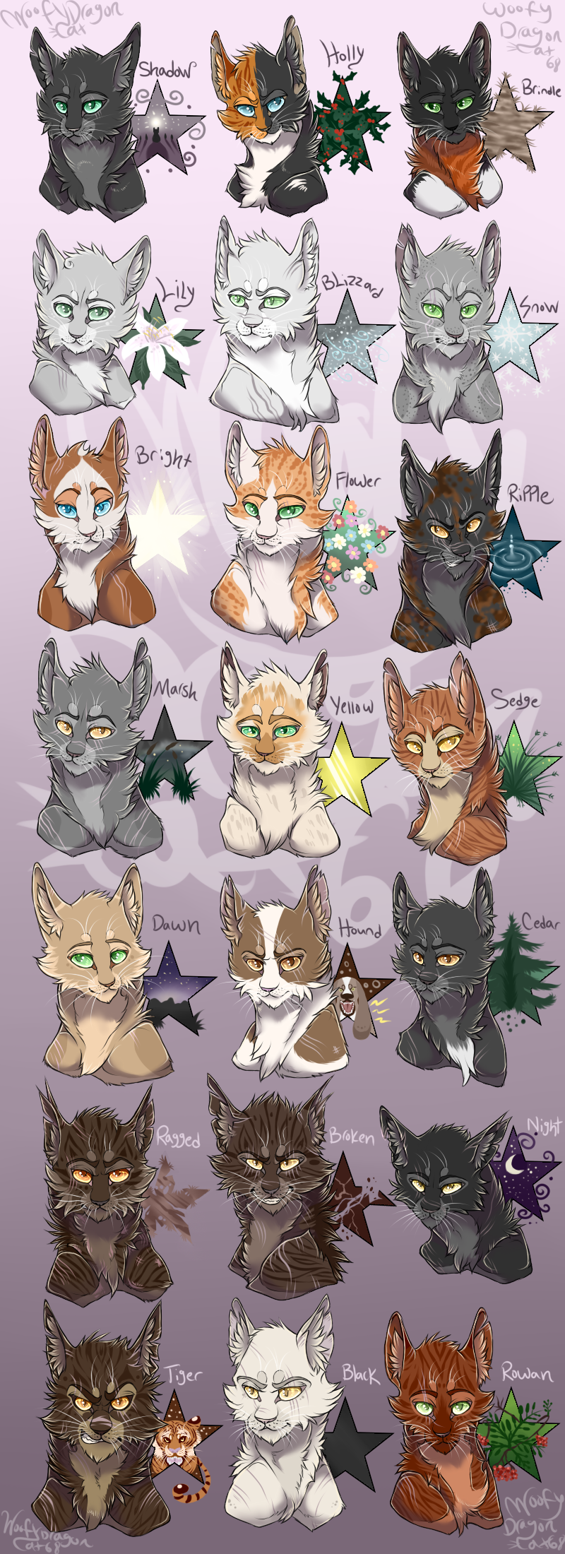 Leaders of Shadowclan by WoofyDragon on DeviantArt Leaders of Shadowclan by WoofyDragon on DeviantArt