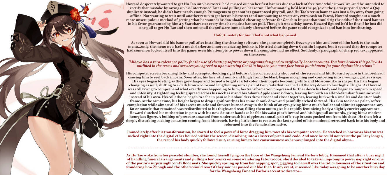 Request Fragrance In Thaw Hu Tao Tg Tf Caption By Goro Tgs On Deviantart