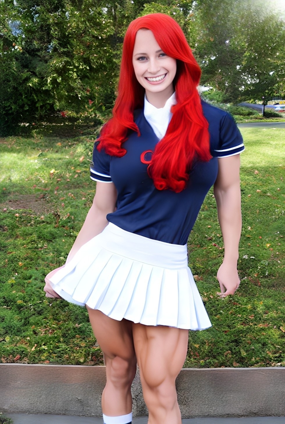 Muscle School Girl Kate By Darksoniti On Deviantart