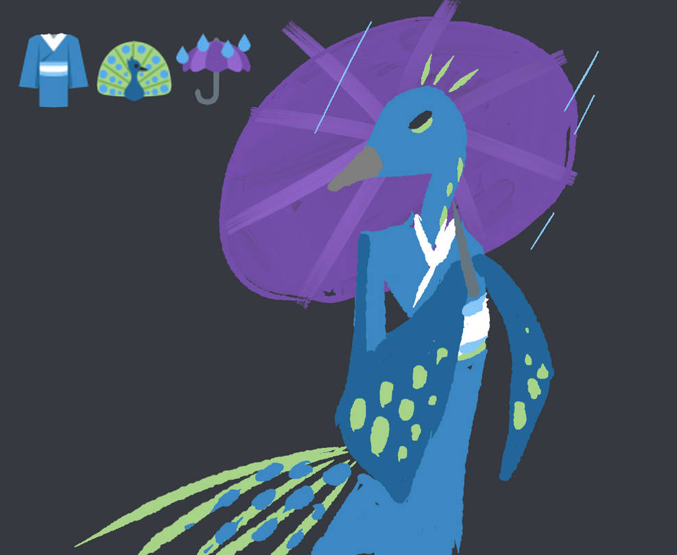 Kat Peacock Rain By Ummuvonnadia On Deviantart