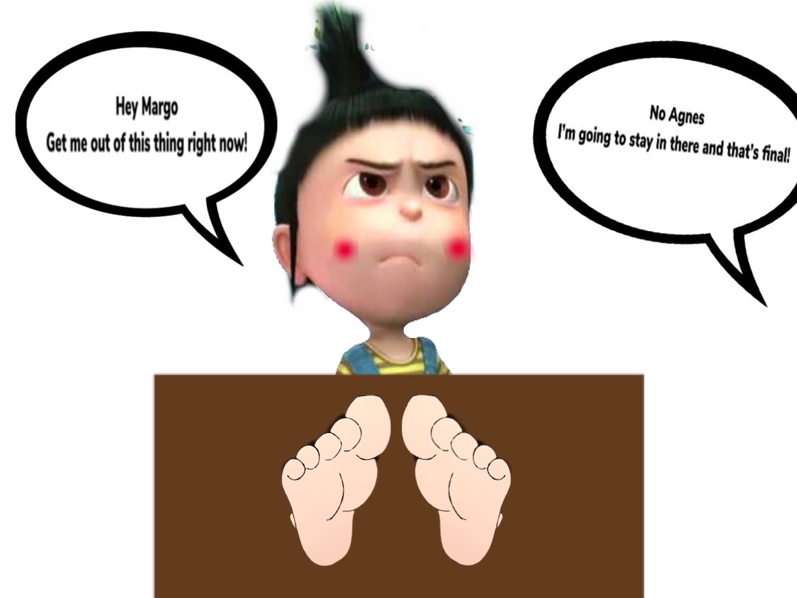 Despicable Me Agnes And Her Feet Getting Trapped By Superman123462a On Deviantart