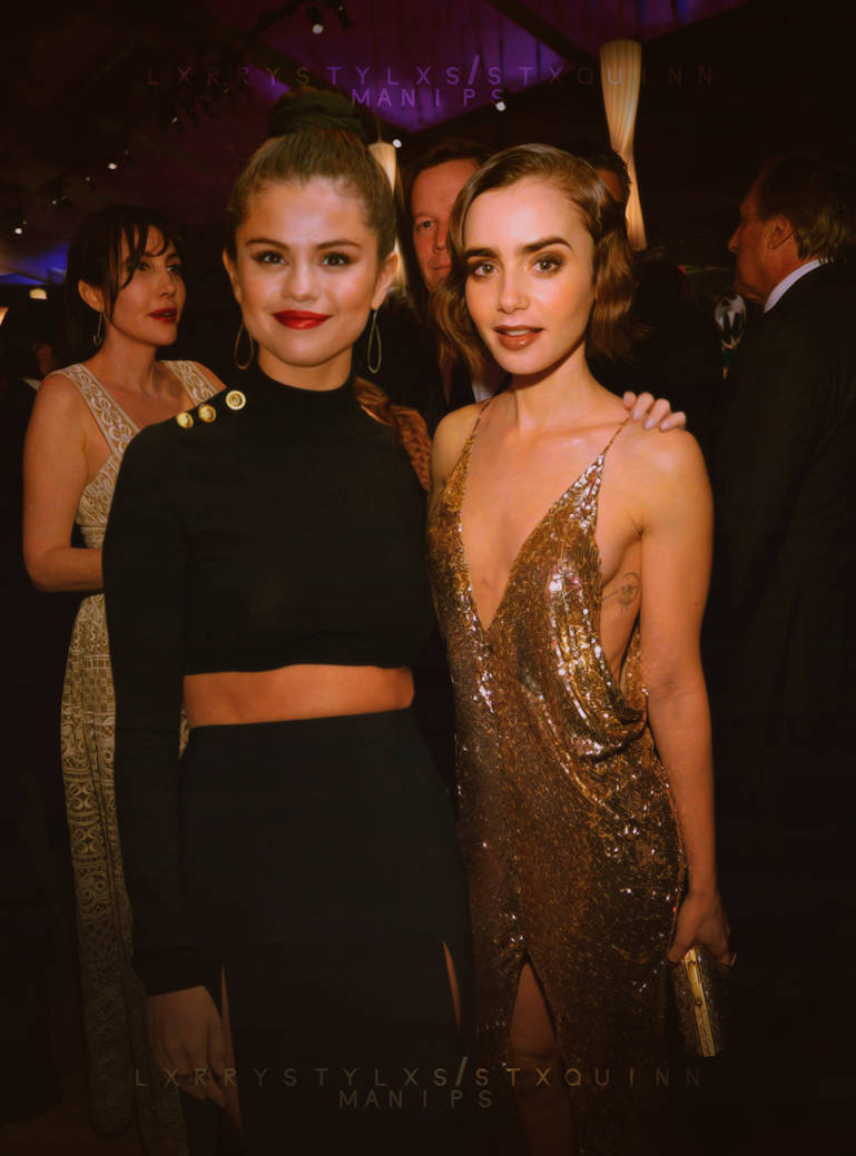 Selena Gomez Y Lily Collins Manip By Lxrrystylxs On Deviantart