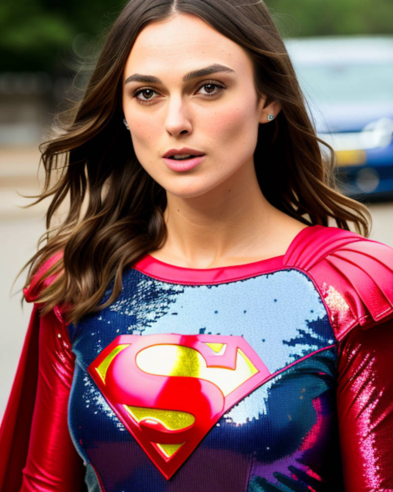Keira Knightley Shiny Supergirl Ai Fake 3 By Mph1967 On Deviantart