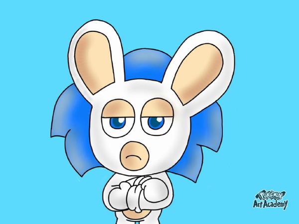 The Serious Rabbid Sonic By Bryanplush On Deviantart