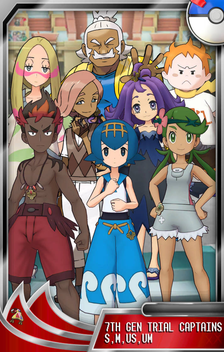 Pokemon - Alola Trial Captains by leopassos100 on DeviantArt Pokemon - Alola Trial Captains by leopassos100 on DeviantArt