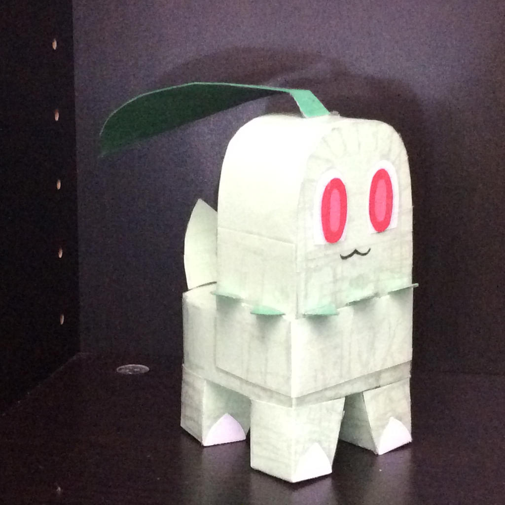 Paper Chikorita By Jf Philip On Deviantart