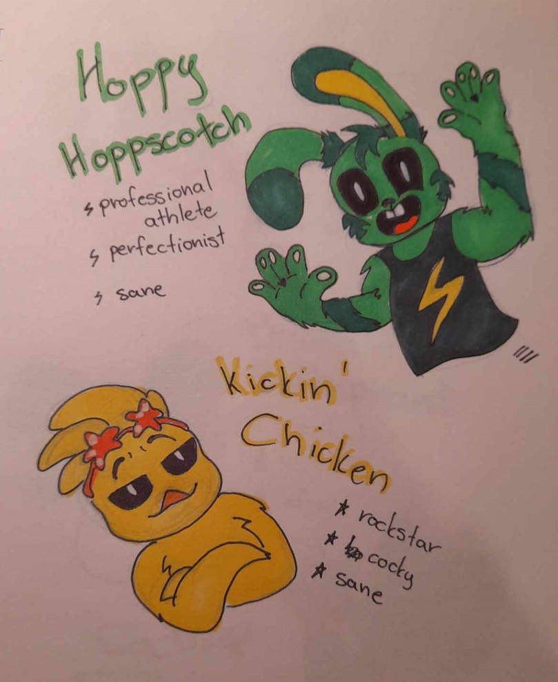 Hoppy Hopscotch and Kickin' Chicken by StraberBeeDraws on DeviantArt Hoppy Hopscotch and Kickin' Chicken by StraberBeeDraws on DeviantArt