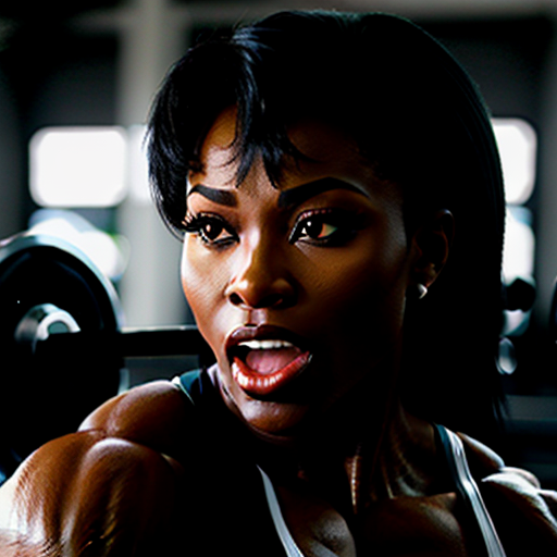 Ebony Muscle Woman Portrait By Captgage On Deviantart