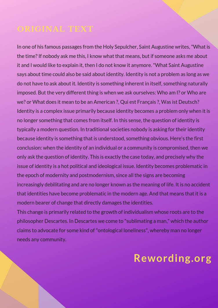 Paraphrasing Sample by RewordingSample19 on DeviantArt Paraphrasing Sample by RewordingSample19 on DeviantArt