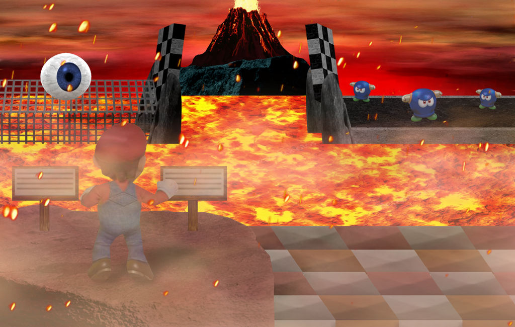 Super Mario 64 Revisit Lethal Lava Land By Thenightcapking On Deviantart