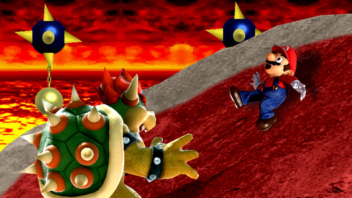 Super Mario 64 Revisit Bowser In The Fire Sea By Thenightcapking On