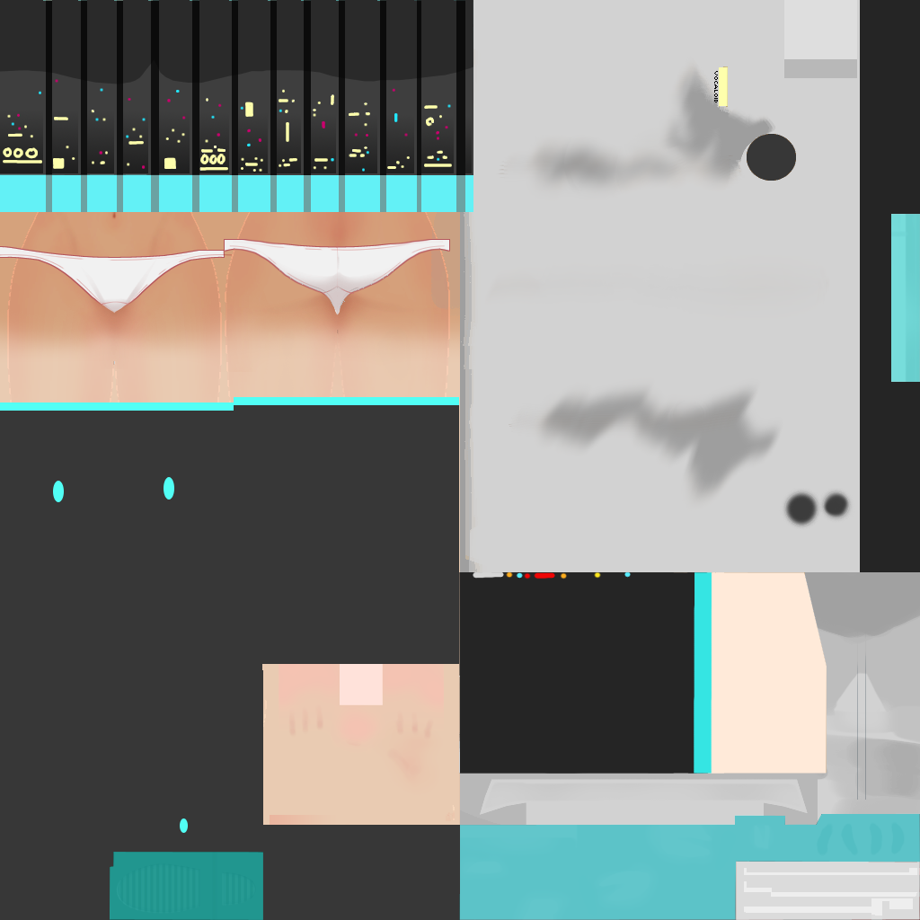 Hatsune Miku Yandere Simulator Texture By Pilkinomma On Deviantart