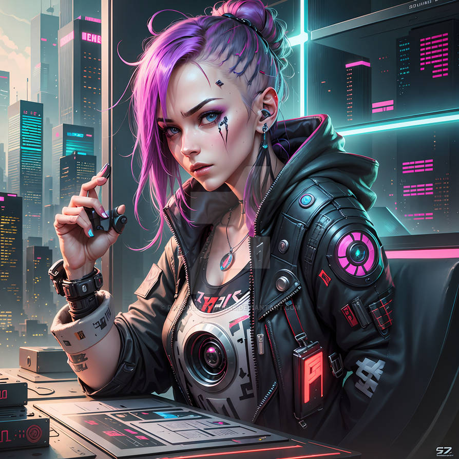 Cyberpunk Girl Artwork By Rasooliartworks On Deviantart