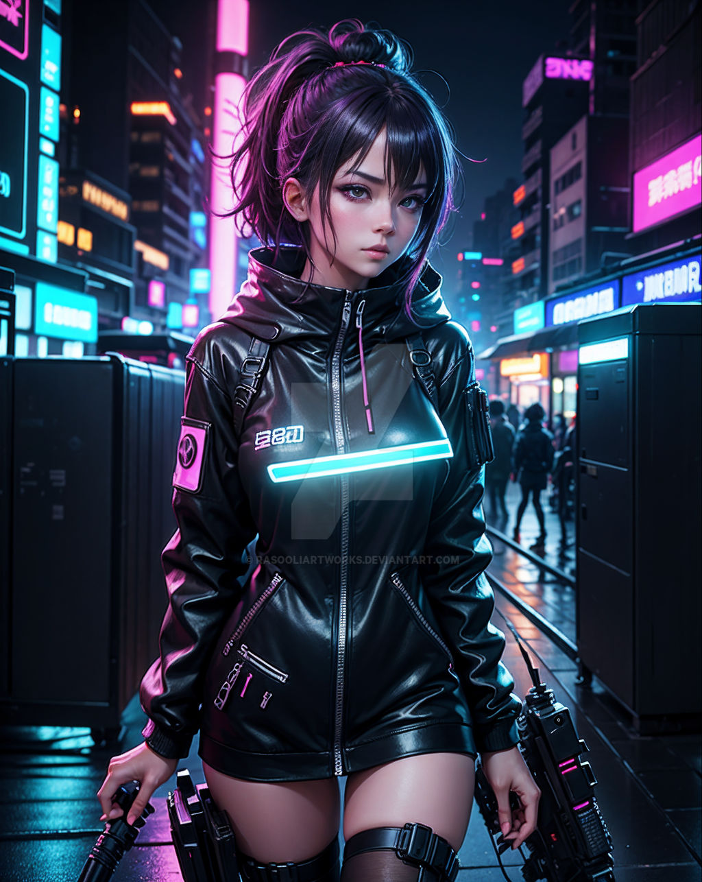 Cyberpunk Girl Artwork By Rasooliartworks On Deviantart