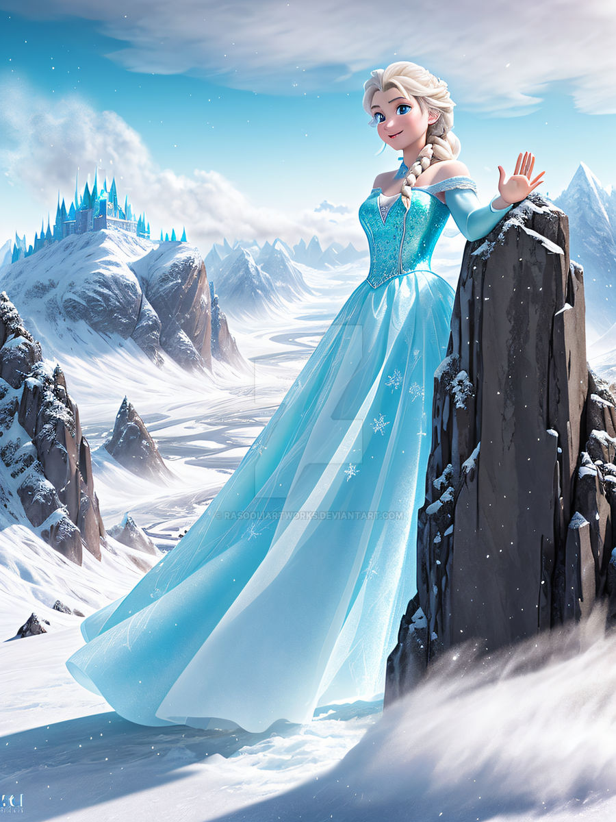 Elsa Cartoon Character From Frozen 4k Elsa By Rasooliartworks On