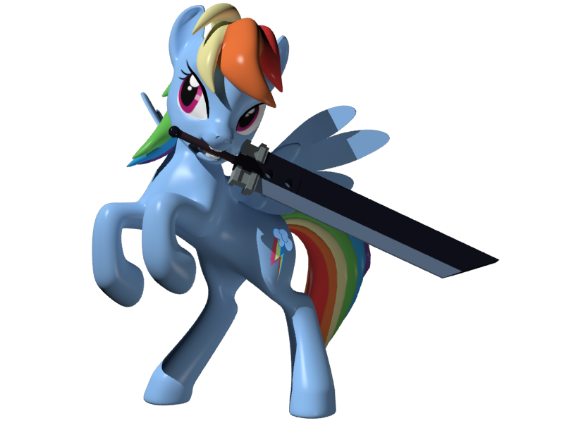 Sword Dash 3d Model By Clawed Nyasu On Deviantart