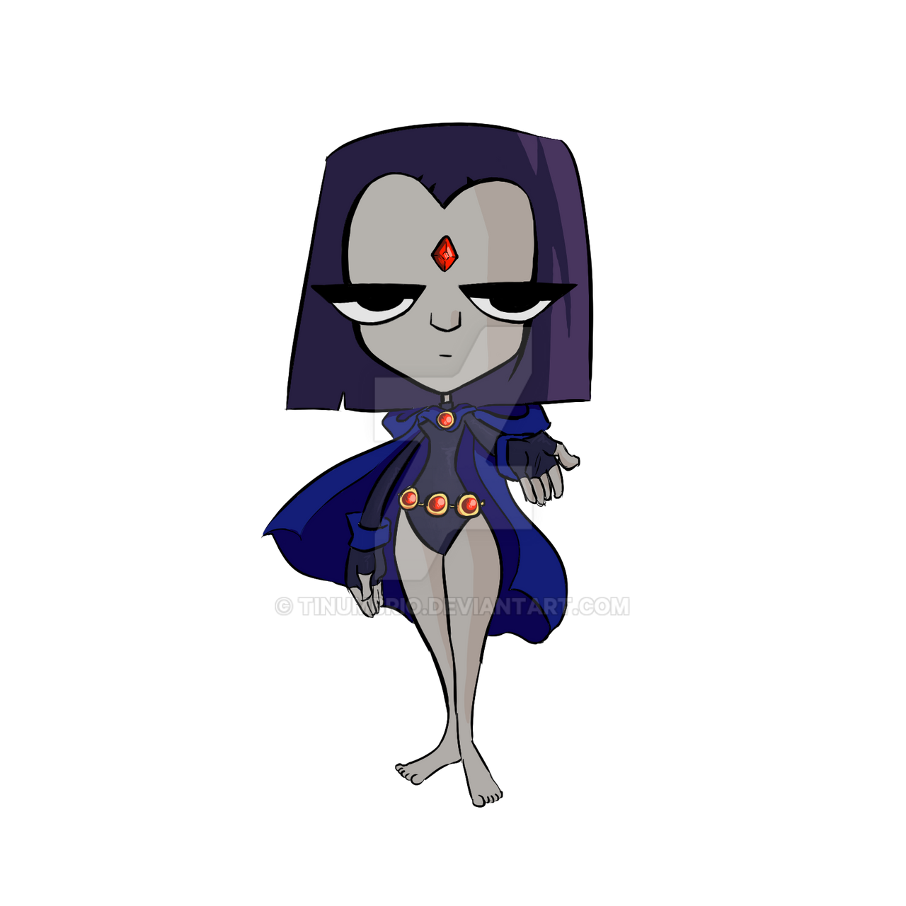 Fanart Raven Dc Comics By Tinumbrio On Deviantart