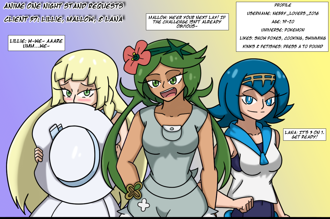 A O N S R Lillie Mallow And Lana By Universal Fro On Deviantart