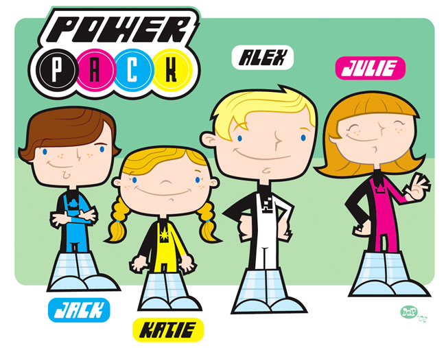 Marvel Comics Power Pack by Montygog on DeviantArt