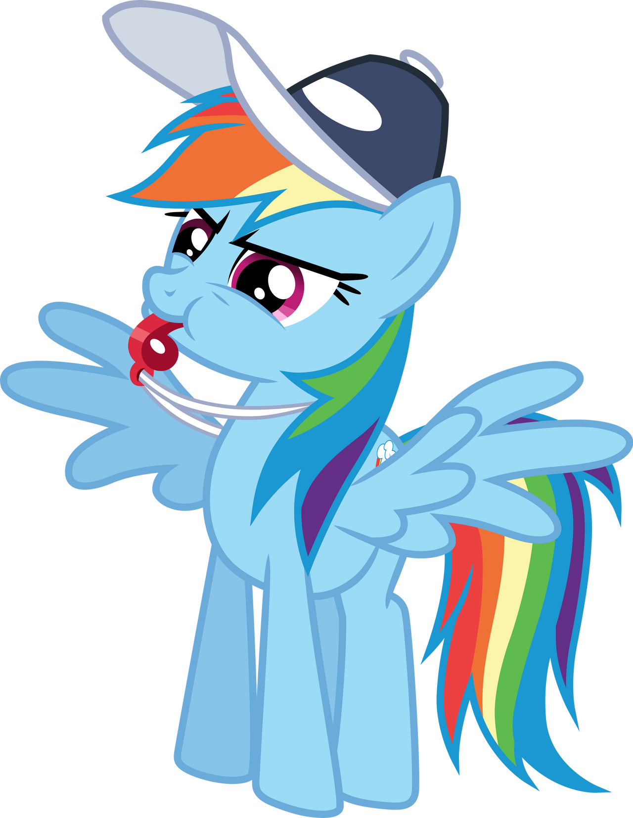 Whistle Blowing Rainbow Dash By Cloudyglow On Deviantart