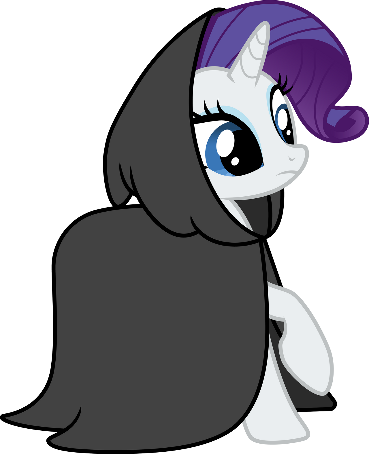 Rarity in a cloak by CloudyGlow on DeviantArt Rarity in a cloak by CloudyGlow on DeviantArt