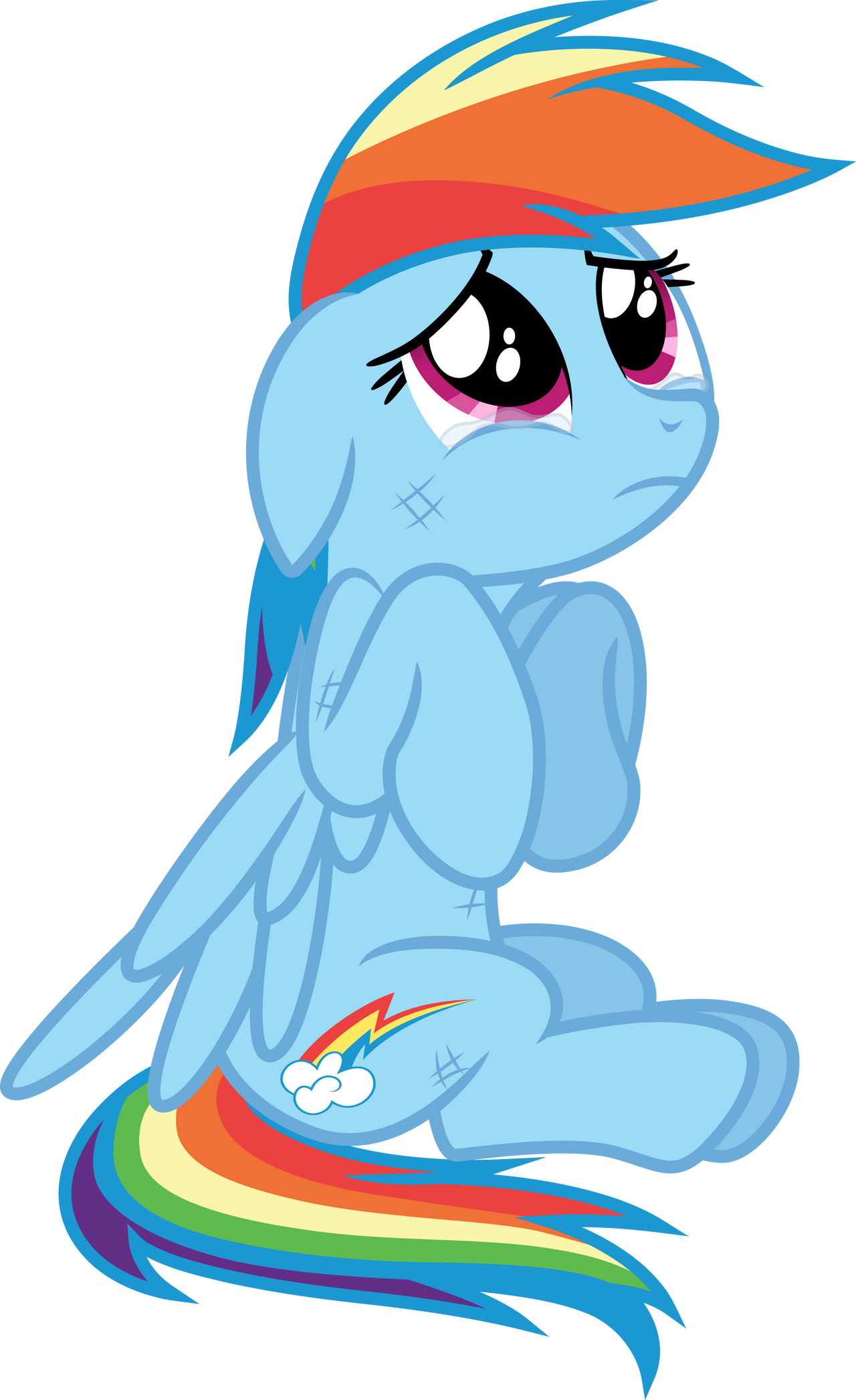 Crying Rainbow Dash By Cloudyglow On Deviantart
