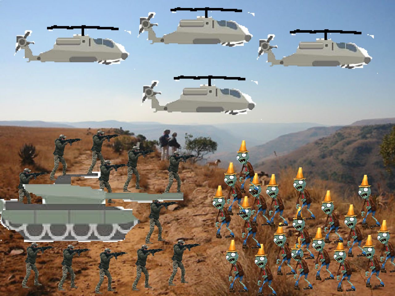 Army vs Zombies by Riley2021 on DeviantArt Army vs Zombies by Riley2021 on DeviantArt