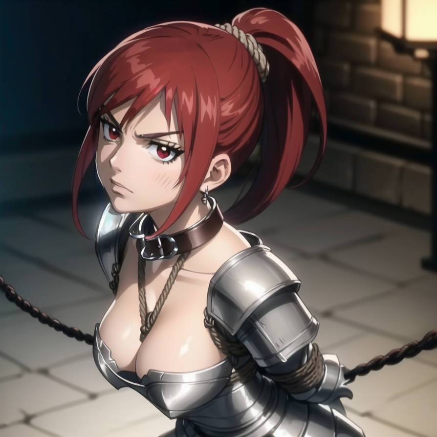 Erza Scarlet Slave Series 011 By Dominmatrix On Deviantart