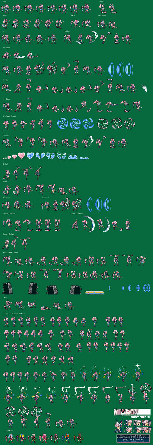 Neon Sprites Sheet By Neomar654 On Deviantart