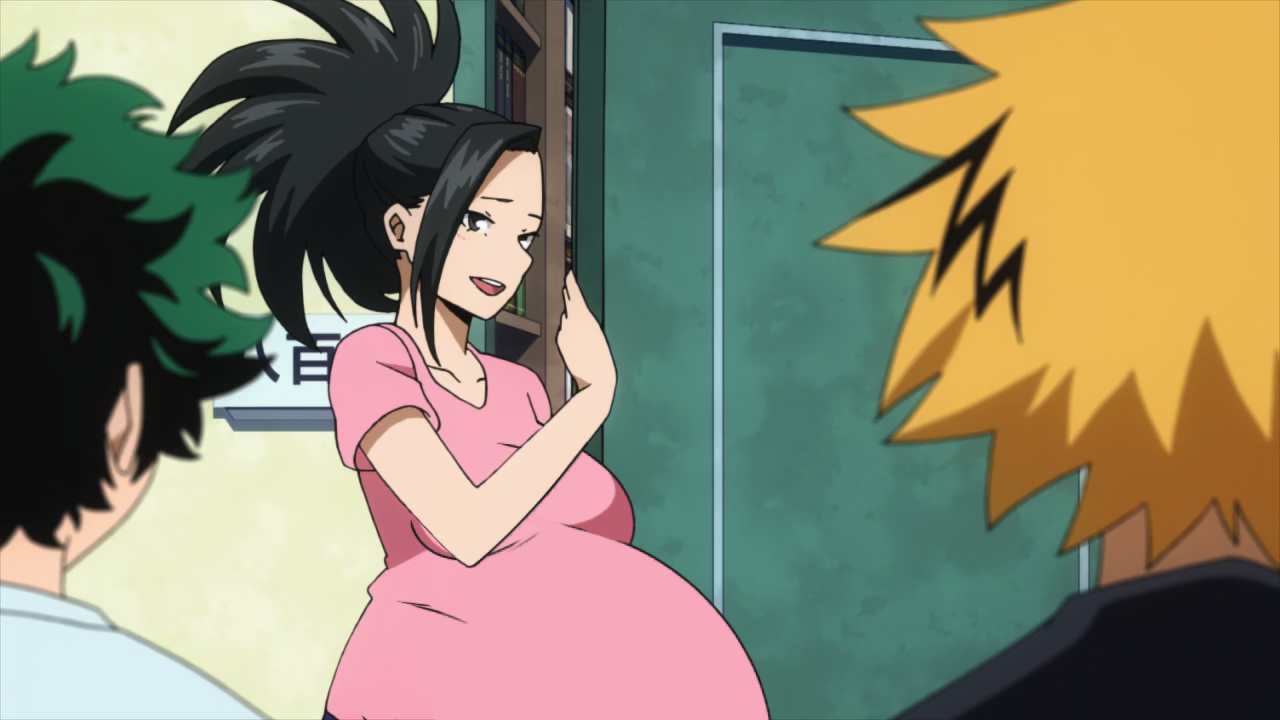 Momo Yaoyorozu Pregnant Morph 1 By Morphtothetop On Deviantart