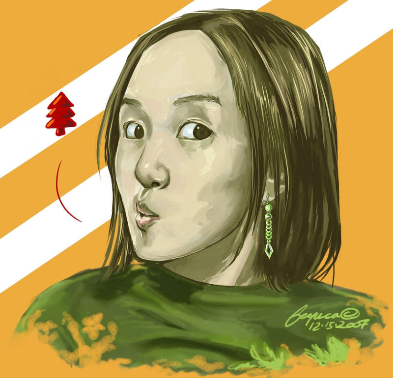 Orange Self-portrait by feyuca on DeviantArt