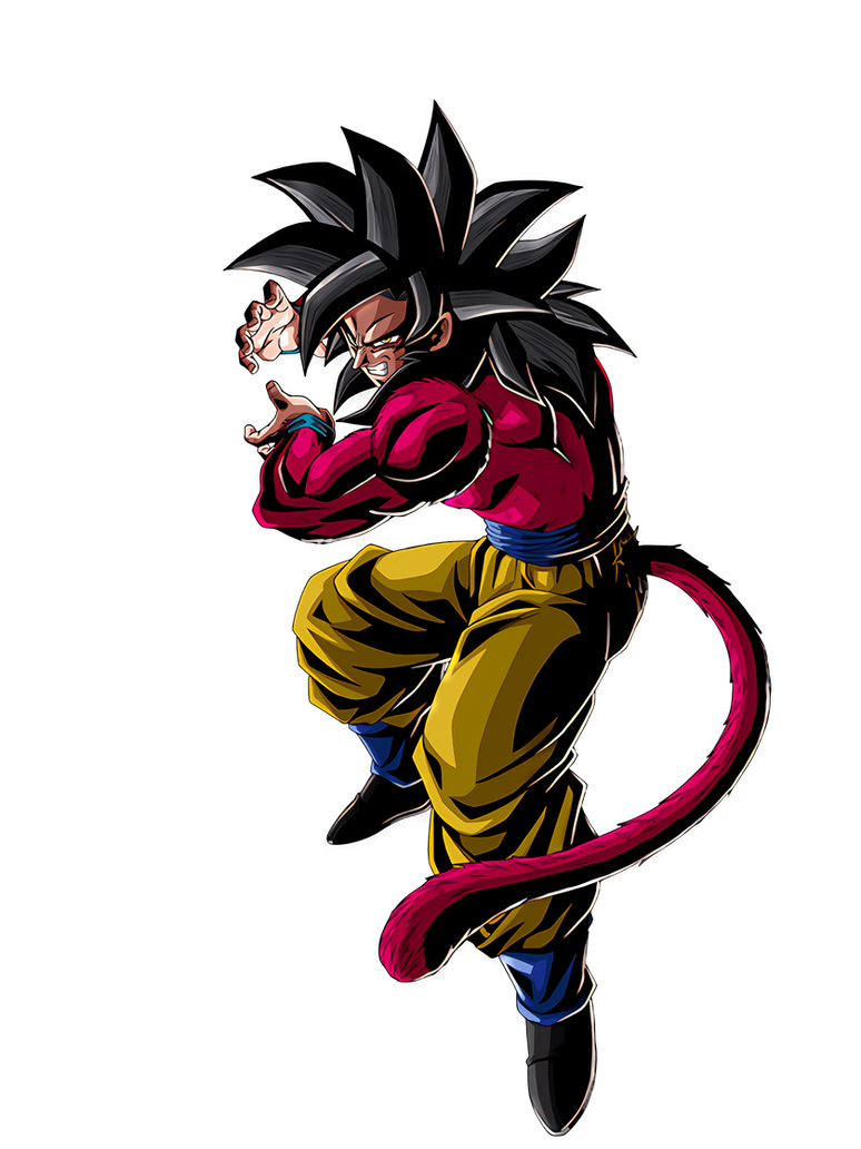 Lr Int Ssj4 Goku Render Dokkan Battle By Robzap18 On Deviantart