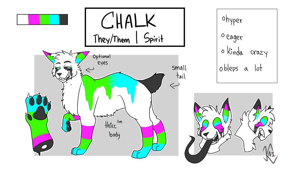 Chalk Reference Sheet by KaiSkelyx on DeviantArt Chalk Reference Sheet by KaiSkelyx on DeviantArt