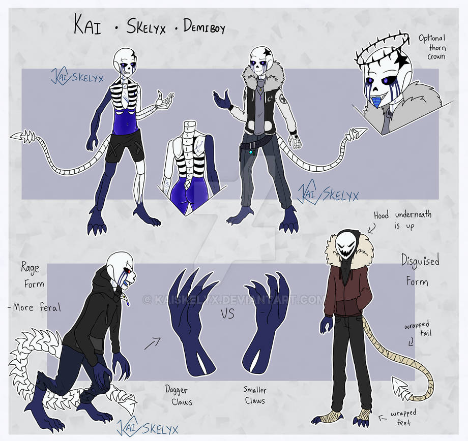 Kai Reference Sheet by KaiSkelyx on DeviantArt Kai Reference Sheet by KaiSkelyx on DeviantArt