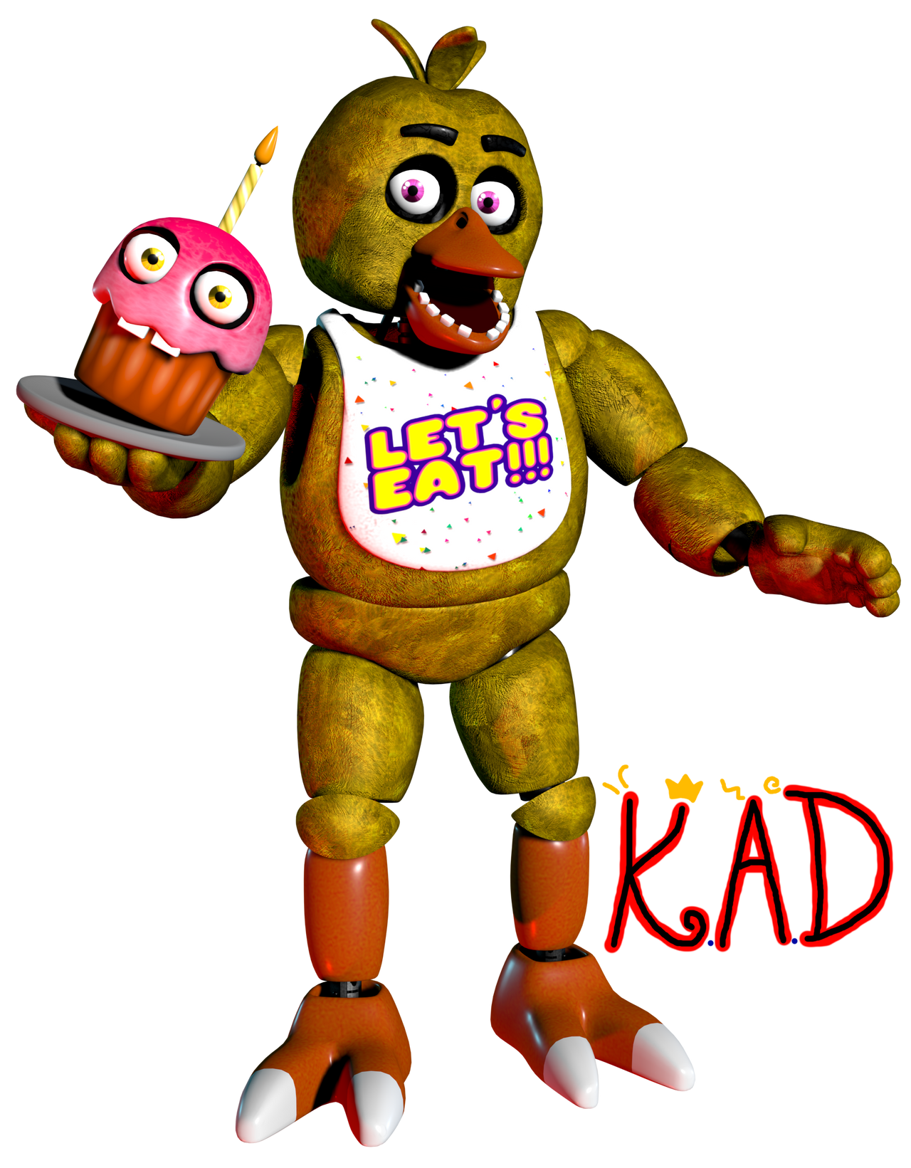 Chica Render 1 By Kingangrydrake On Deviantart