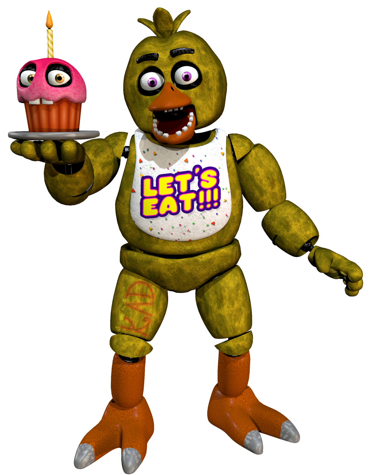 Chica Render 2 By Kingangrydrake On Deviantart