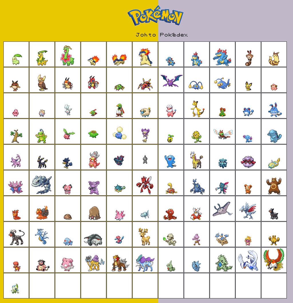 National Pokedex Johto By AlexandertheHedgeho8 On DeviantArt national-pokedex-johto-by-alexanderthehedgeho8-on-deviantart